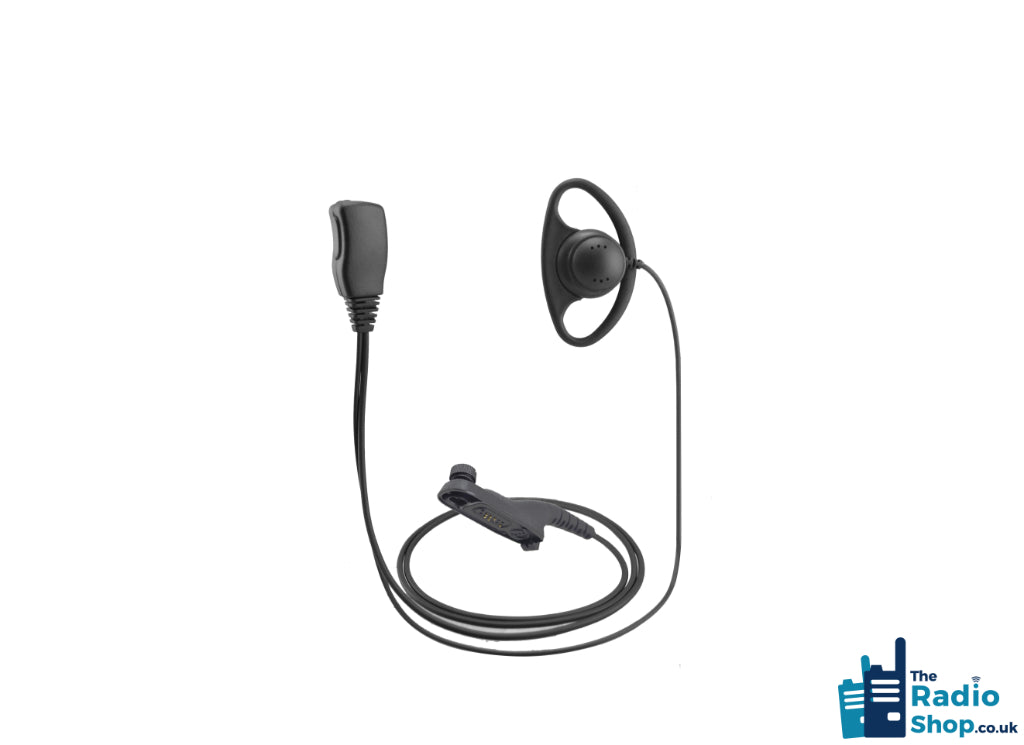 Value Range 2-wire D-Shell earpiece with Mic & PTT (for DP4000e & DP30